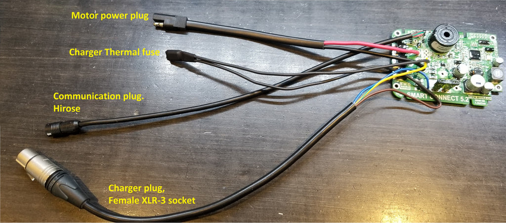 BionX BMS PCB Assembly, SMC5.2, with 6V DCDC acceccory parts mounted ...